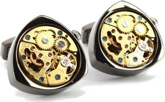 Tony & Paul Boutons de manchette m&eacute;canisme de montre Fribourg Gris platine