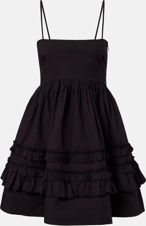 Ganni Minikleid aus einem Baumwollgemisch