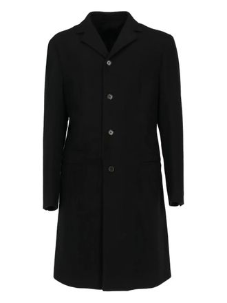 Romeo Gigli manteau &agrave; simple boutonnage (ann&eacute;es 1990) - Noir