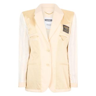 Moschino Sakko mit fallendem Revers - - Jackets - Damen - Beige - S