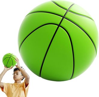 Generico Leiser Basketball in Innenr&auml;umen, leiser Basketball, weicher 3D-Trainingsball aus PU - aus hochdichtem Schaumstoff, gl&auml;nzend PA