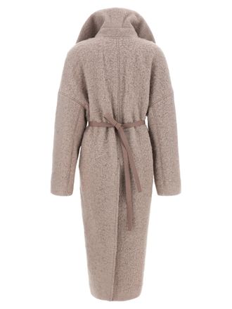 Rick Owens Womens Multicolor Marabou Coat Clothing