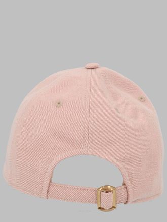Chlo&eacute; 26AHC09DNM_6C2 Cotton Baseball Cap - Pink