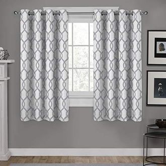 Exclusive Home Curtains Ring-Vorhänge, 1 Paar, Polyester, Taubengrau, 63 Length