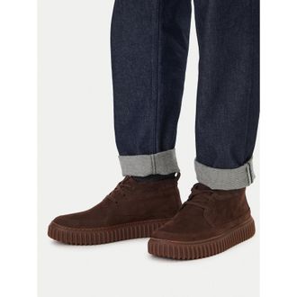Clarks Schn&uuml;rschuhe Clarks Torhill LaceHi 26184694 Dunkelbraun