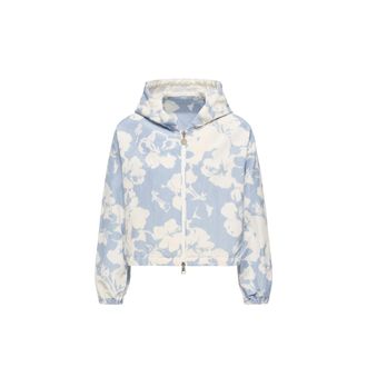 Moncler Moncler Veste Noisetier &Agrave; Capuche En Tissu Chin&eacute;, Femme, Multicolore, Taille: 00