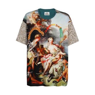 Vivienne Westwood Maxi Print Baumwoll T-shirt - - Tops - Herren - Mehrfarbig - XS