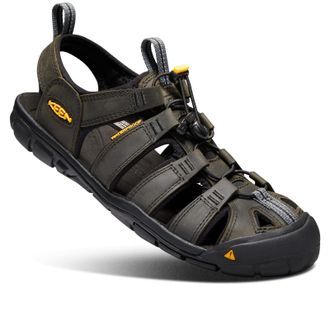 Keen Keen Herren Clearwater Cnx Leather Sandalen,Grau (Magnet/Black), 44.5 EU