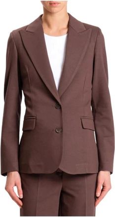 Vicolo Femme, Vestes, Brun, Taille: 42 FR Veste en maille Milano &agrave; simple boutonnage