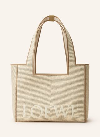 Loewe Schultertasche Medium weiss