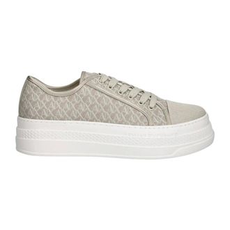 A|X Armani Exchange Baskets Jacquard Canvas - Femme - Chaussures - Beige - Taille: 41 EU