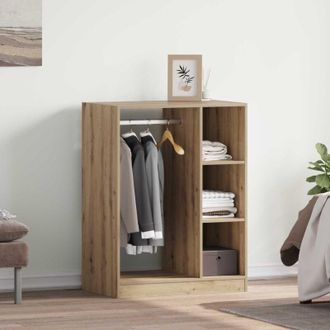 vidaXL vidaXL Armoire avec &eacute;tag&egrave;re Ch&ecirc;ne artisanal 77 x 48 x 102 cm