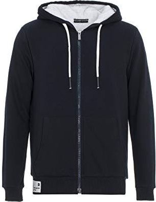 Red Bridge Pull à Capuche pour Homme Hoodie Veste de survêtement Fourrure synthétique Sweater avec Peluche Bleu M