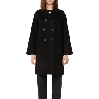 Max Mara Femme, Manteaux, Noir, Taille: 44 FR Manteau Zolfo