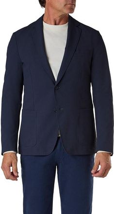 HUGO BOSS Herren Sakko blau Slim Fit