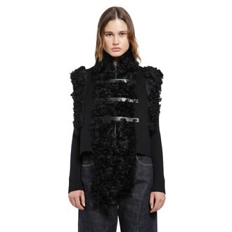 Fendi Wool and Shearling Gilet