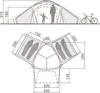 Vaude Badawi 4P - Campingzelt
