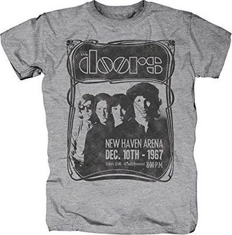 Official Crown of Laurel The Doors - New Haven Vintage - T-Shirt Officiel Homme - Gris (XXL)