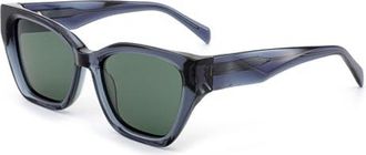 Generic Lunettes De Soleil De Sport &Agrave; Monture Carr&eacute;e &Agrave; La For Hommes Et Femmes, Lunettes De Soleil Polaris&eacute;es De Conduite En Plein Air(Blue)