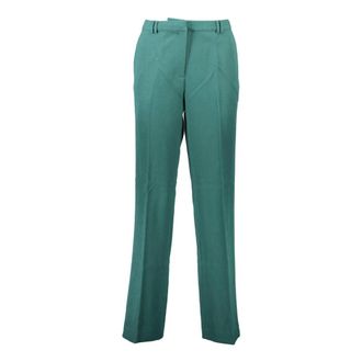 GANT Femme, Pantalons, Vert, Taille: W34 Pantalon Slim-Fit Classique Vert