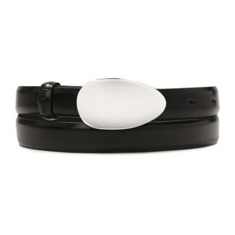 Kazar Schwarzer G&uuml;rtel mit gro&szlig;er Metallschnalle - - Accessories - Damen - Schwarzk - 100 CM