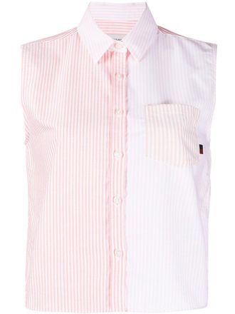 Woolrich chemise &agrave; rayures - Rose