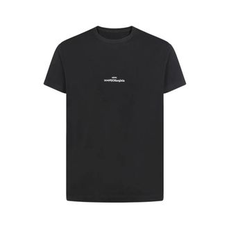 Maison Margiela Monogramm Baumwoll-T-Shirt Aw25 - - Tops - Herren - Schwarzk - S