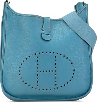 Herm&egrave;s Hobo Bags - Clemence Evelyne II GM - Gr. unisize - in Blau - f&uuml;r Damen