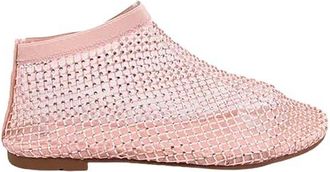 Generic Sandales plates pour femme - &Eacute;l&eacute;gantes et confortables - Sandales d&eacute;t&eacute; modernes - En maille - Chaussures de marche ajour&eacute;es - Chaussures de loisirs - 