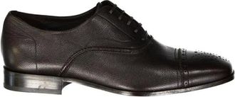 Ferragamo Homme, Chaussures, Brun, Taille: 41 1/2 EU Richelieus et Derbies en cuir de veau