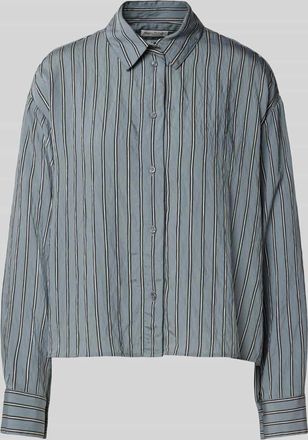 Marc O'Polo Relaxed Fit Hemdbluse aus Viskose-Mix