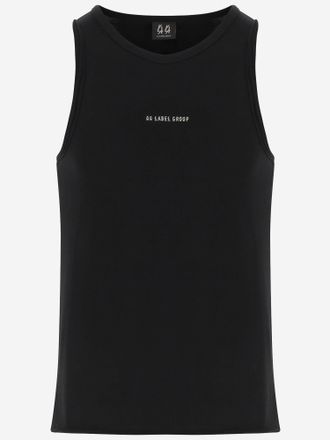 44 Label Group Mens Cotton Tank Top Black Vests & Tanks