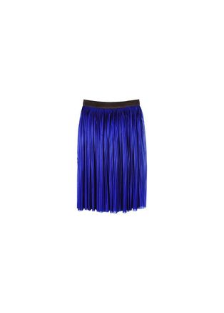 Victoria Beckham Blue plisse pleated skirt Size S