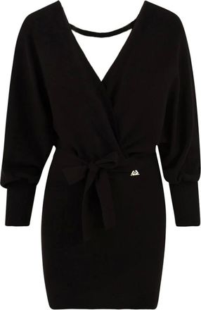 Akep Femme, Robes, Noir, Taille: 36 FR Radha Short Knit Dress