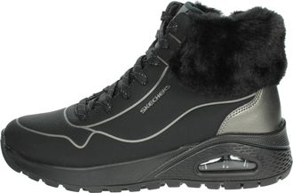 Skechers Womens Uno Rugged Ankle Boot, Schwarz, 36 EU