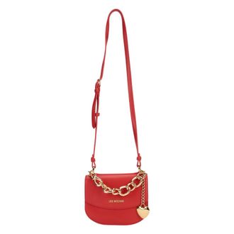 Love Moschino Herz-Anh&auml;nger Kettendetail Umh&auml;ngetasche - - Bags - Damen - Rot - ONE SIZE