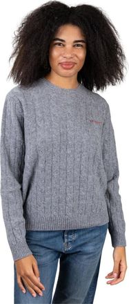 Roy Rogers Femme, Pulls, Gris, Taille: 40 FR Cable Pullover