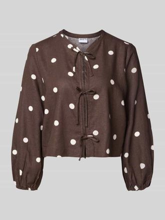 Jake*s Casual Regular Fit Bluse mit Zierschleifen