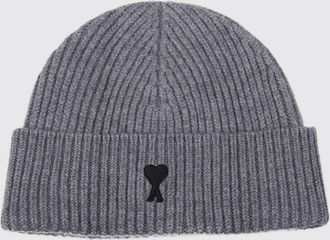 Ami Beanie von aus reiner Schurwolle mit Umschlag und Kontrastlogo