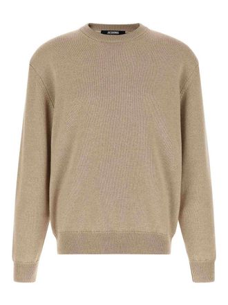 Jacquemus Rundhalspullover - Beige