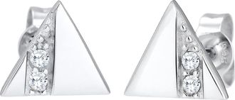 Elli Ohrringe Damen Triangle im Geo Look mit Zirkonia Kristalle in 925 Sterling Silber
