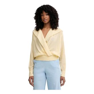 Pinko Wickelbluse - - Blouses & Shirts - Damen - Gelb - M