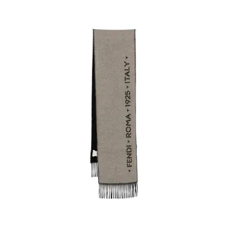 Fendi Logo-print Fringed Scarf