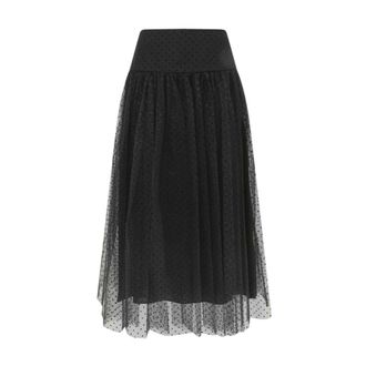 Zimmermann Rebellion T&uuml;ll-Punkt-Midi-Rock - - Skirts - Damen - Schwarzk - S