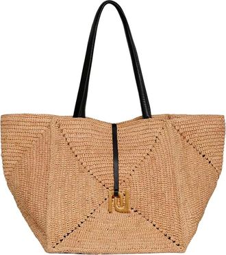 Nanushka Femme, Sacs, Beige, Taille: ONE Size Origami Tote Bag