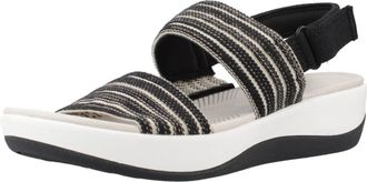Clarks Womens Arla Stroll Sandal, Schwarz Kombi, 40 EU
