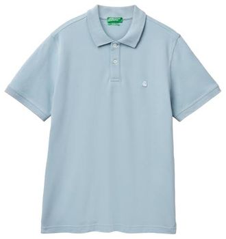 Benetton Maglia Polo M/M 3wg9u301z, Gris, XL Homme