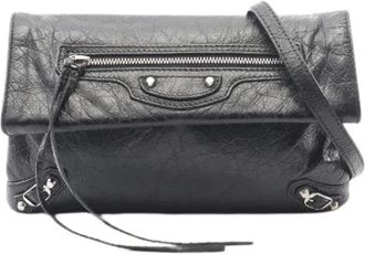 Balenciaga Sac bandouli&egrave;re classique style enveloppe Pre-owned - Femme - Pre-owned - Noir - Taille: ONE Size