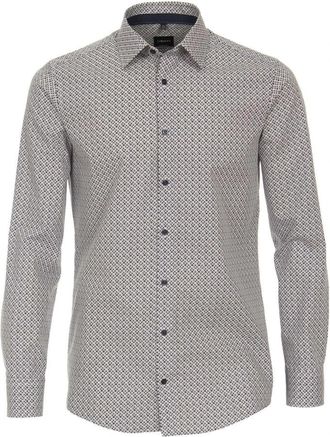Venti Langarm Business Hemd - - Shirts - Herren - Braun - S