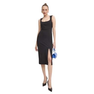 Patrizia Pepe Midi-Kleid - - Dresses - Damen - Schwarzk - XS